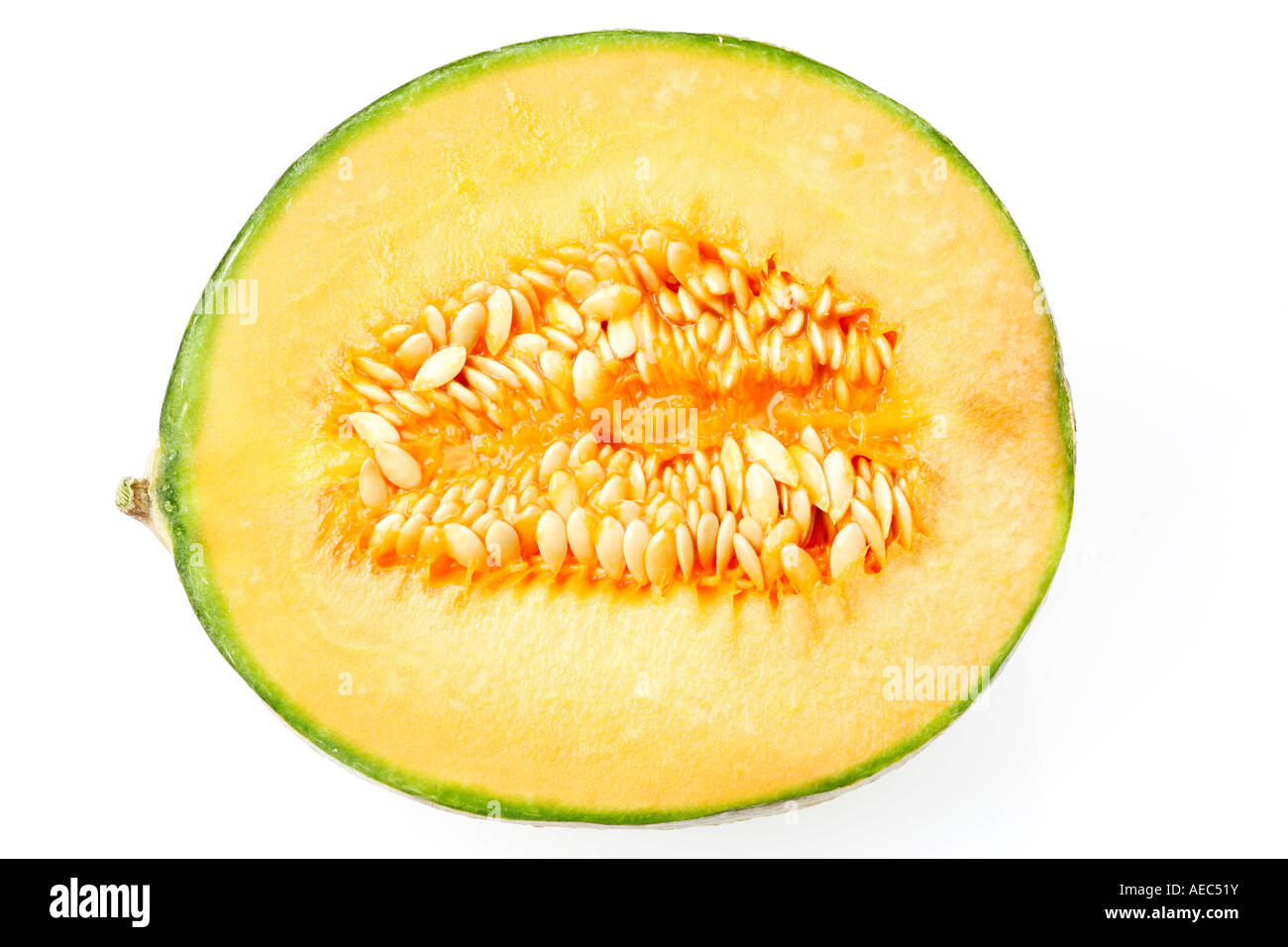 Fresh Ripe Juicy Refreshing Tropical Gala Melon Fruit Isolated Against ...