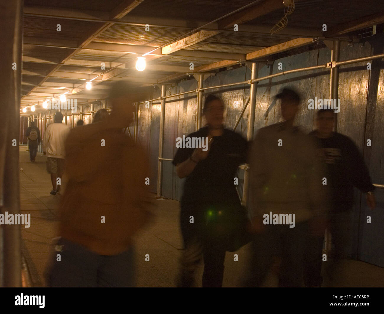 Walking under scaffolding hi-res stock photography and images - Alamy
