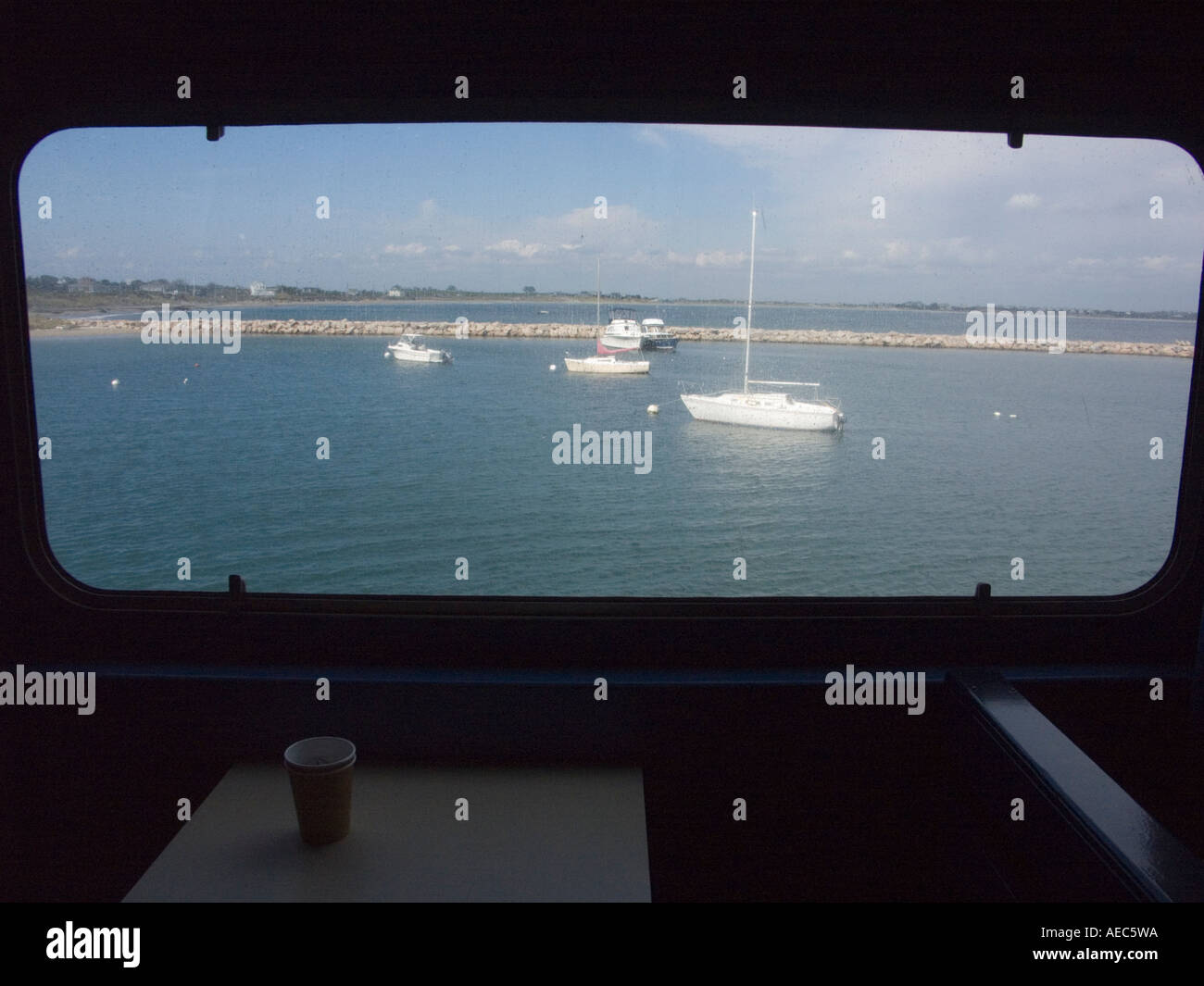 On the Ferry boat to Block Island Stock Photo - Alamy