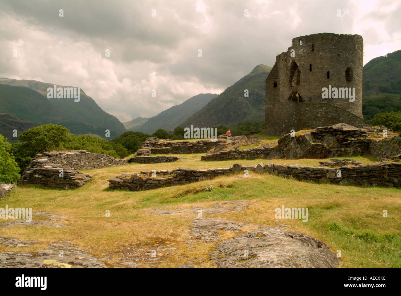 Dolbadarn Castle Llanberis Snowdonia Wales UK Stock Photo - Alamy