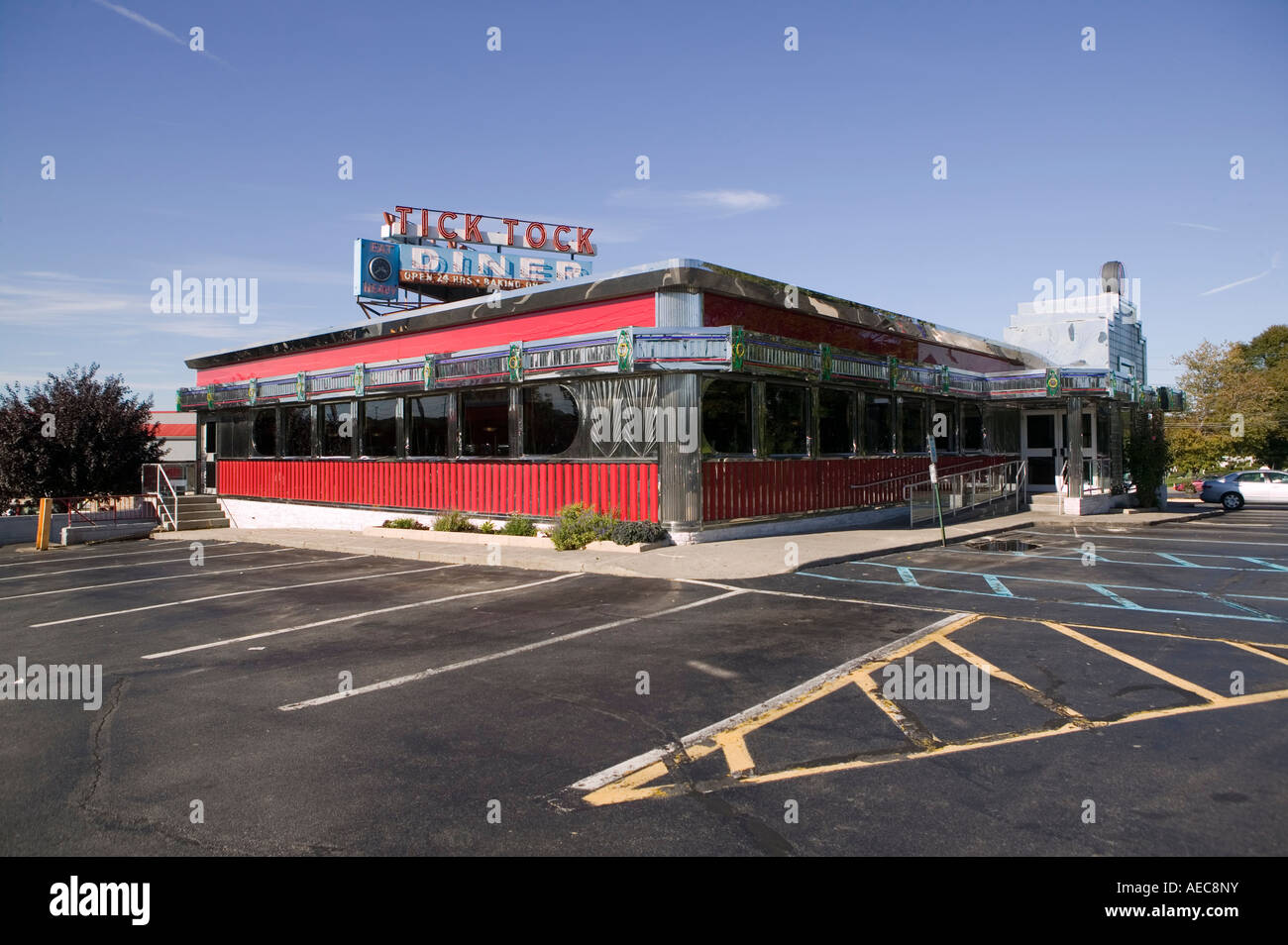 View of the Tick Tock diner in Clifton New Jersey USA October 2006 ...