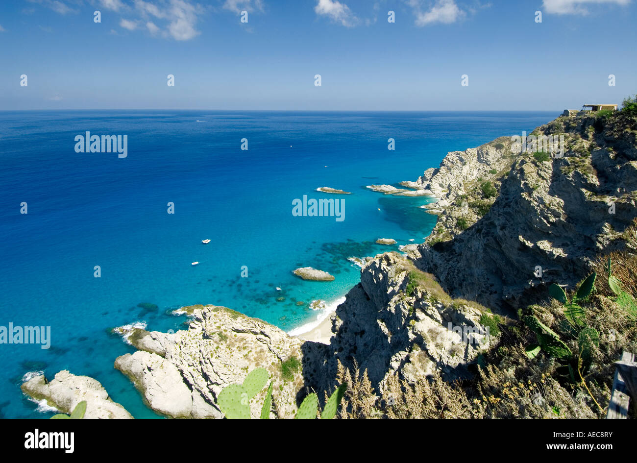 Rugged coastline of Capo Vaticano Italy Stock Photo - Alamy