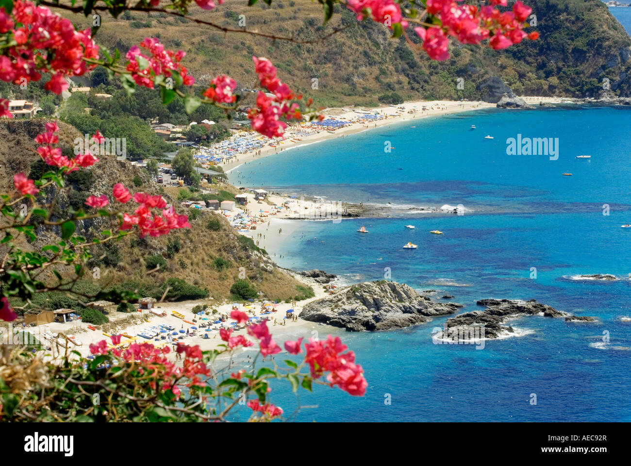 Beaches of Capo Vaticano Italy Stock Photo - Alamy