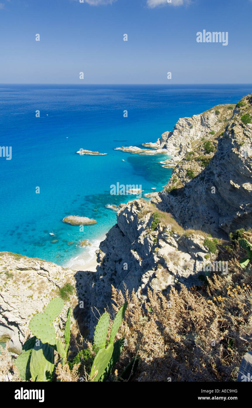 Rugged coastline of Capo Vaticano Italy Stock Photo - Alamy