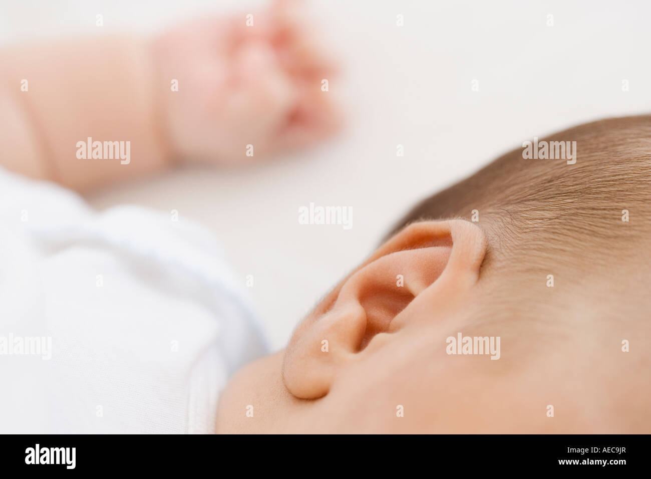 Close up of newborn baby’s ear Stock Photo - Alamy