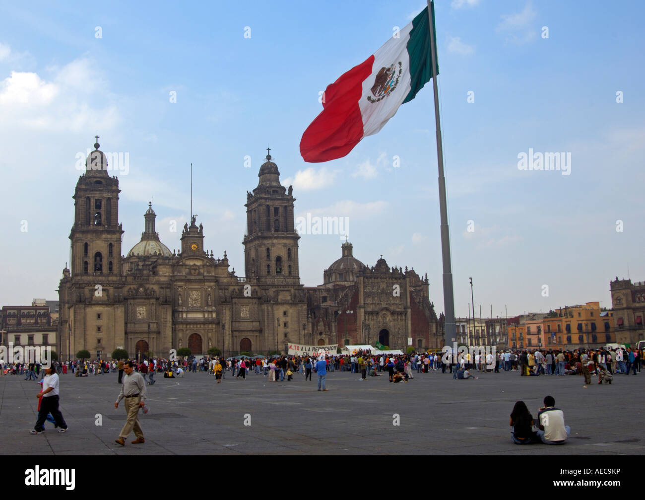 The Zocalo of Mexico City Stock Photo - Alamy
