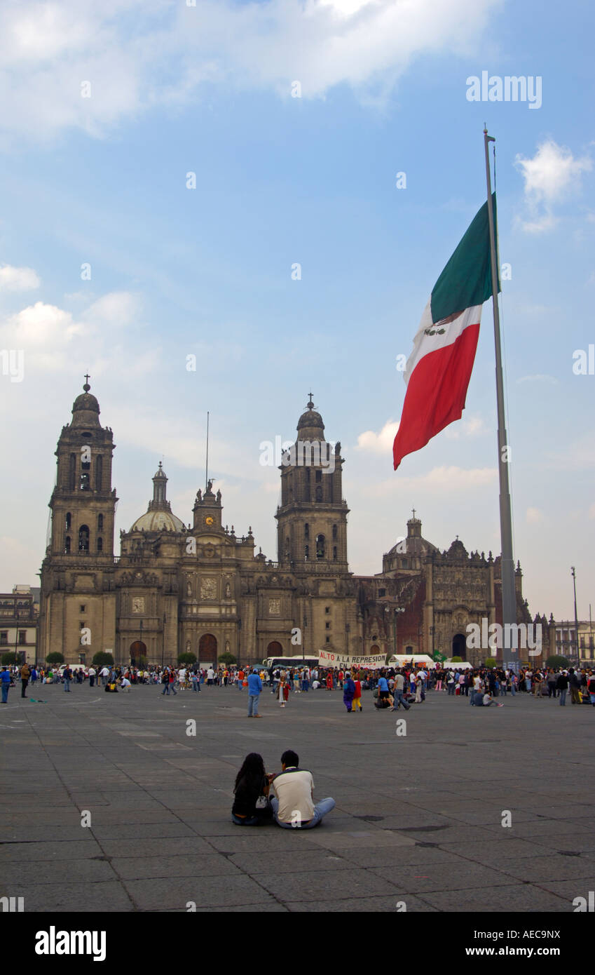 The Zocalo of Mexico City Stock Photo - Alamy