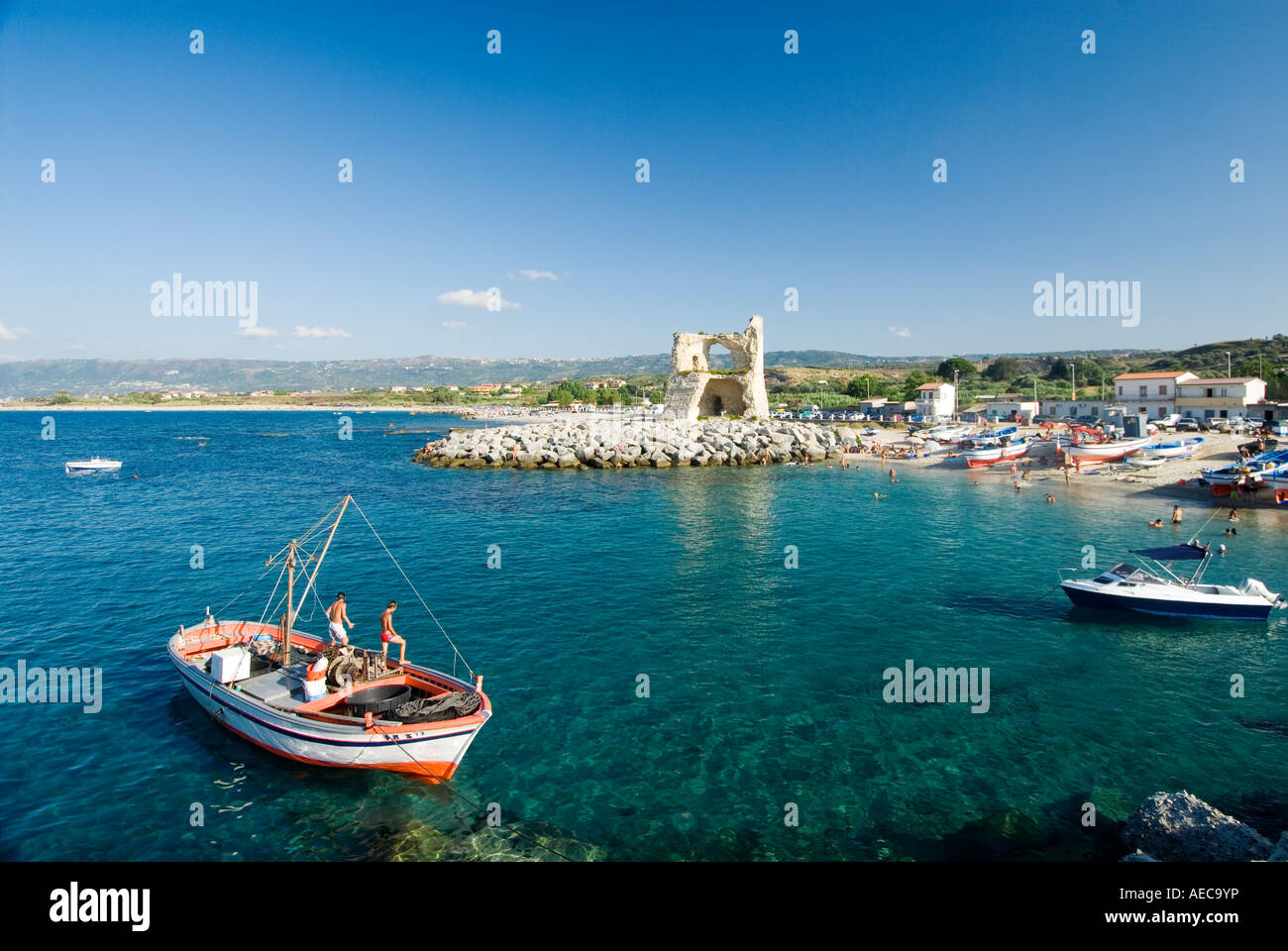 Briatico Harbor Calabria Italy Stock Photo - Alamy