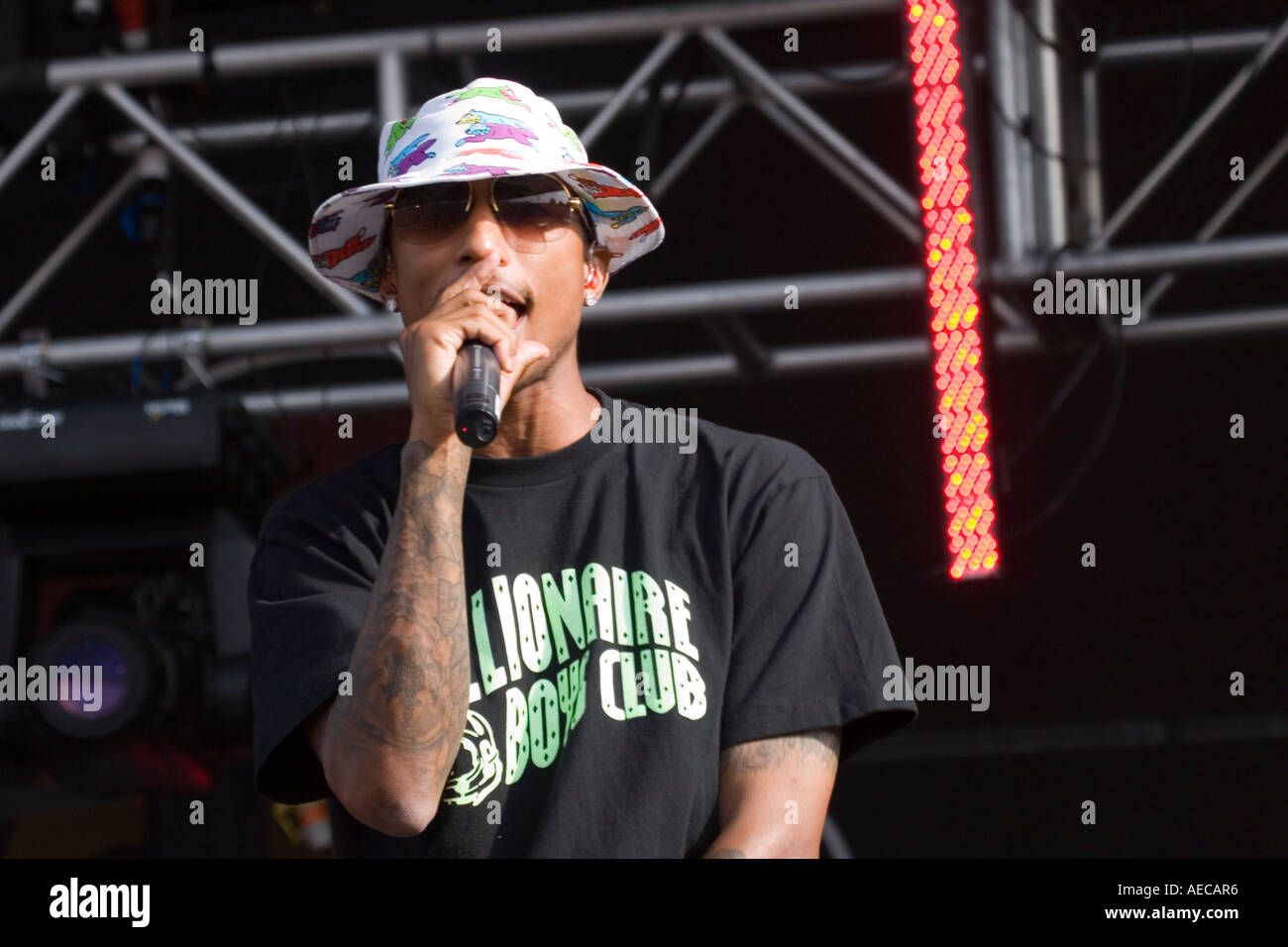 Billionaire Boys Club perfoming with Pharrell Williams aka Skateboard P ...