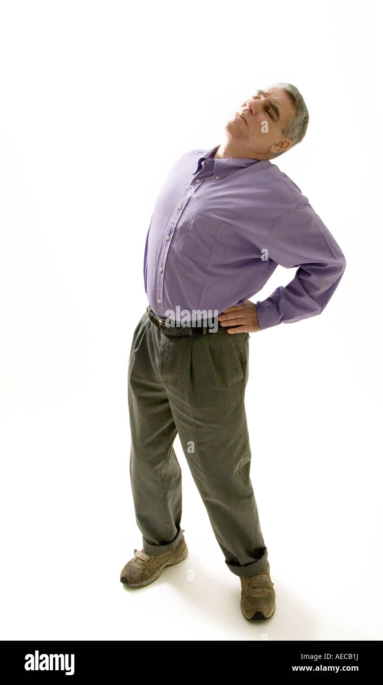 Lower back pain, sore muscles Stock Photo - Alamy