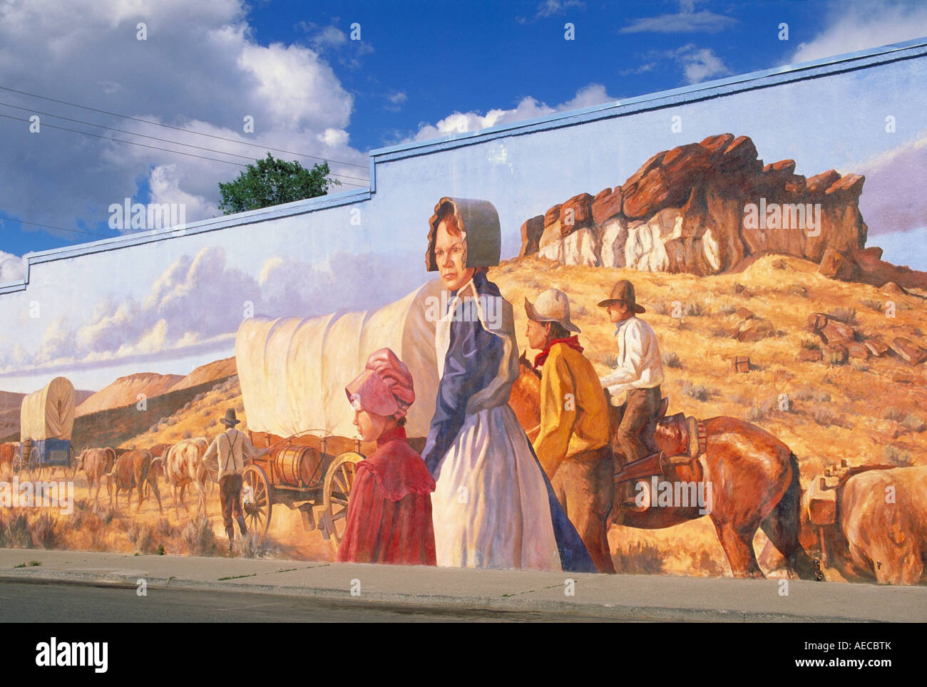 Oregon vail oregon trail mural hi-res stock photography and images - Alamy