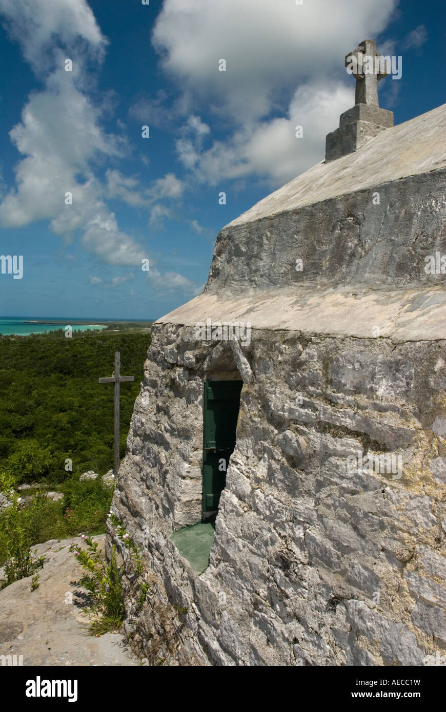 The Hermitage, Mt. Alvernia, New Bight, Cat Island, Bahamas Stock Photo ...