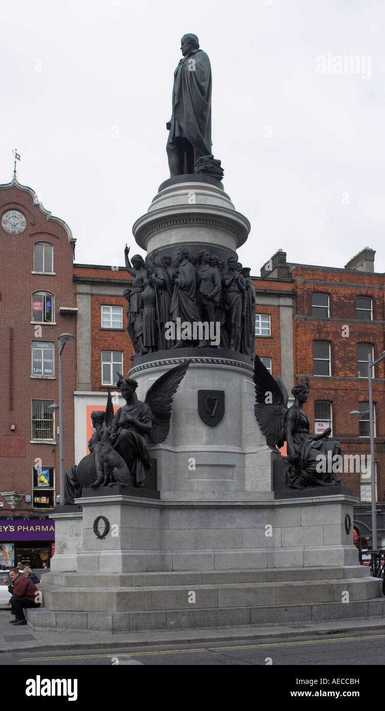 O'Connell Statue. Dublin, County Dublin, Ireland Stock Photo - Alamy