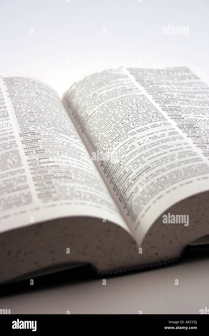 Oxford dictionary pages hi-res stock photography and images - Alamy