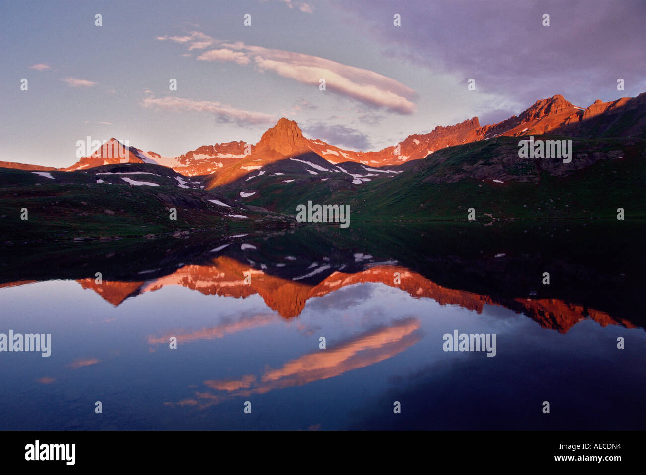 Beautiful lake reflection mountains in hi-res stock photography and ...