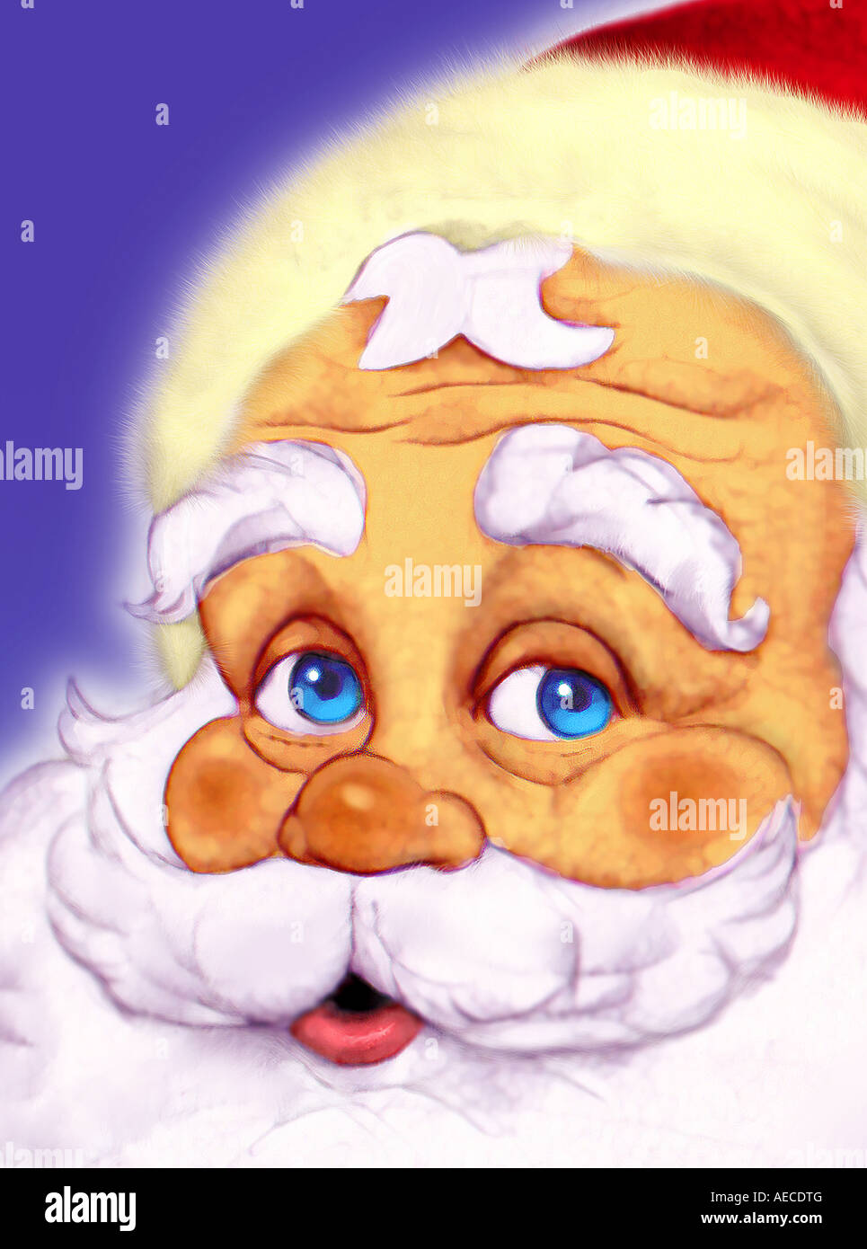 Close up. Santa Claus Stock Photo - Alamy