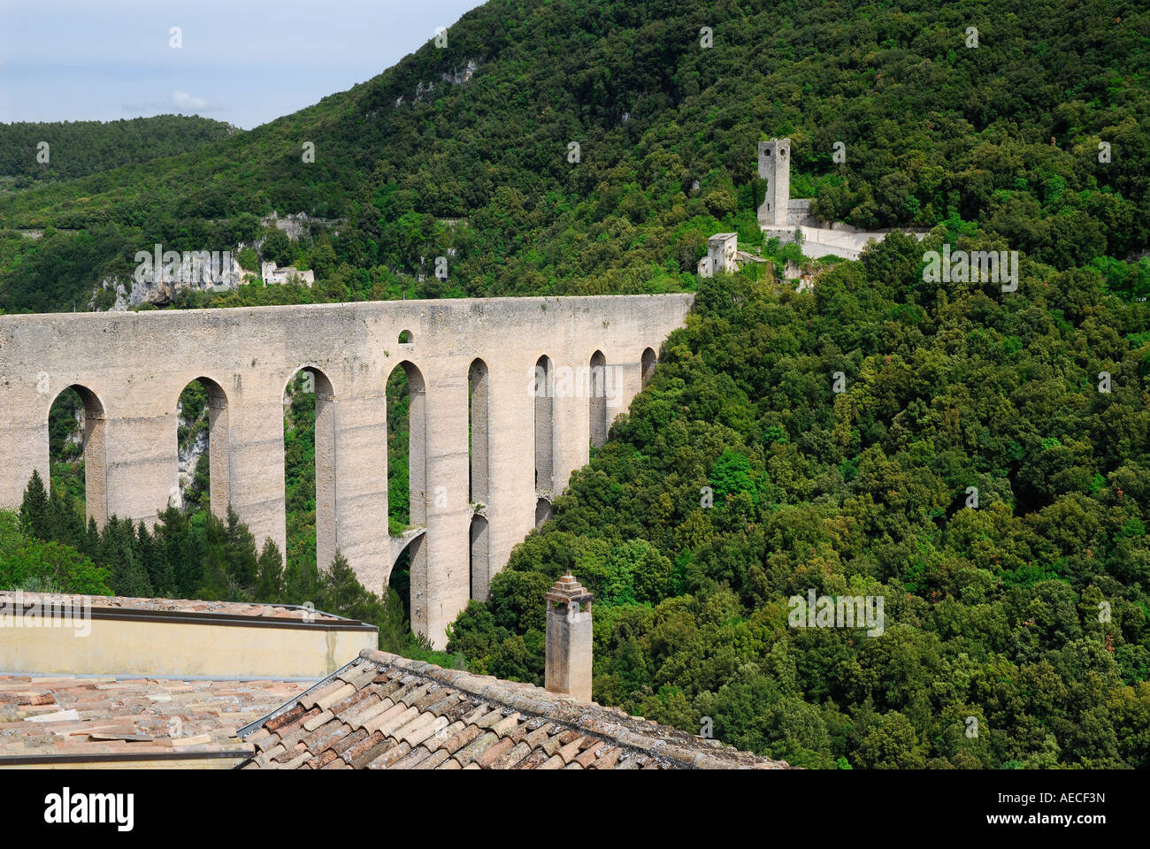 View of Ponte delle Torri Bridge Aqueduct Bridge of Towers aqueduct to ...