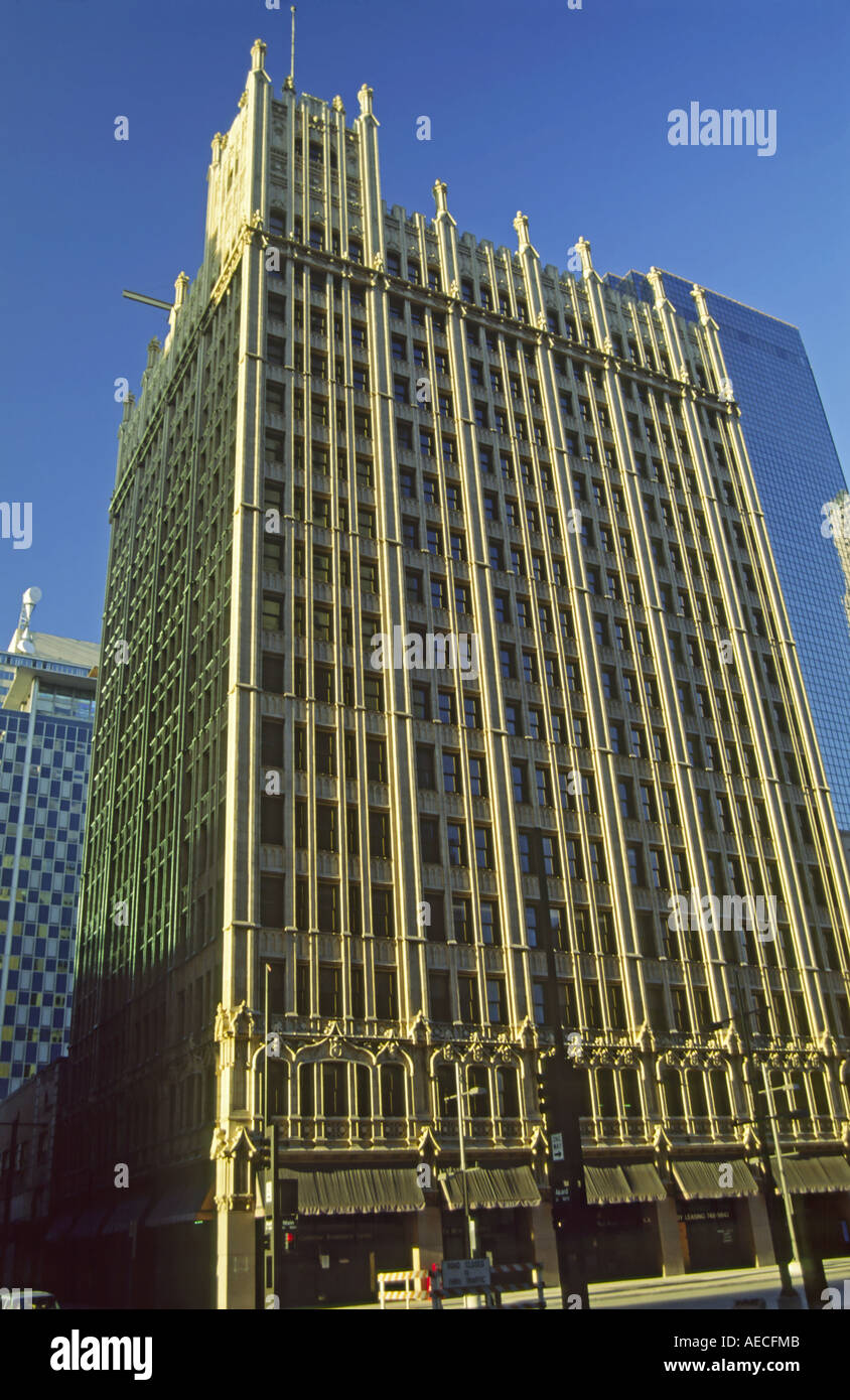 Neo-gothic Busch Kirby Building (1913), Dallas, Texas, USA Stock Photo ...