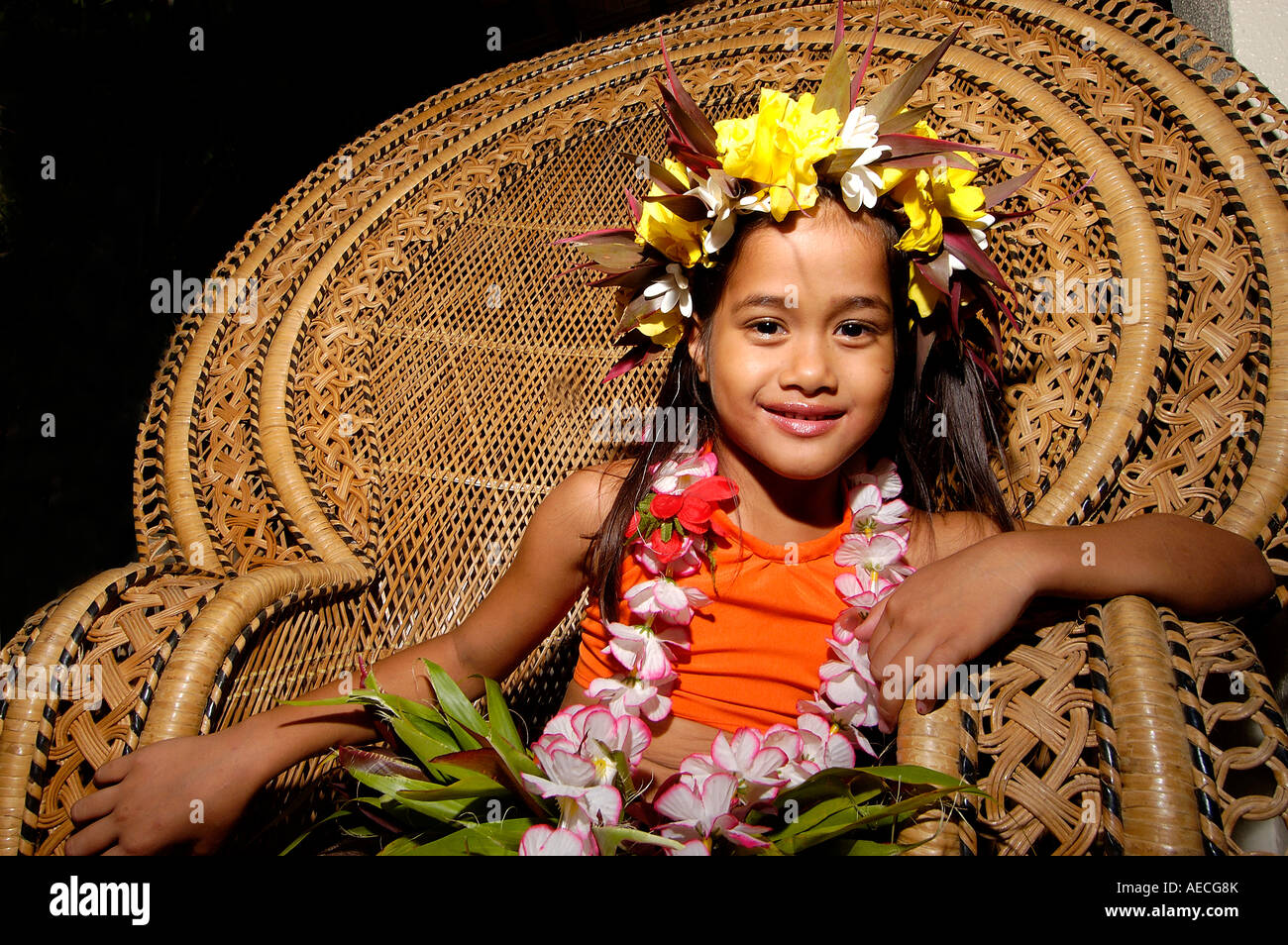 Tahitian girl french polynesia hi-res stock photography and images - Alamy