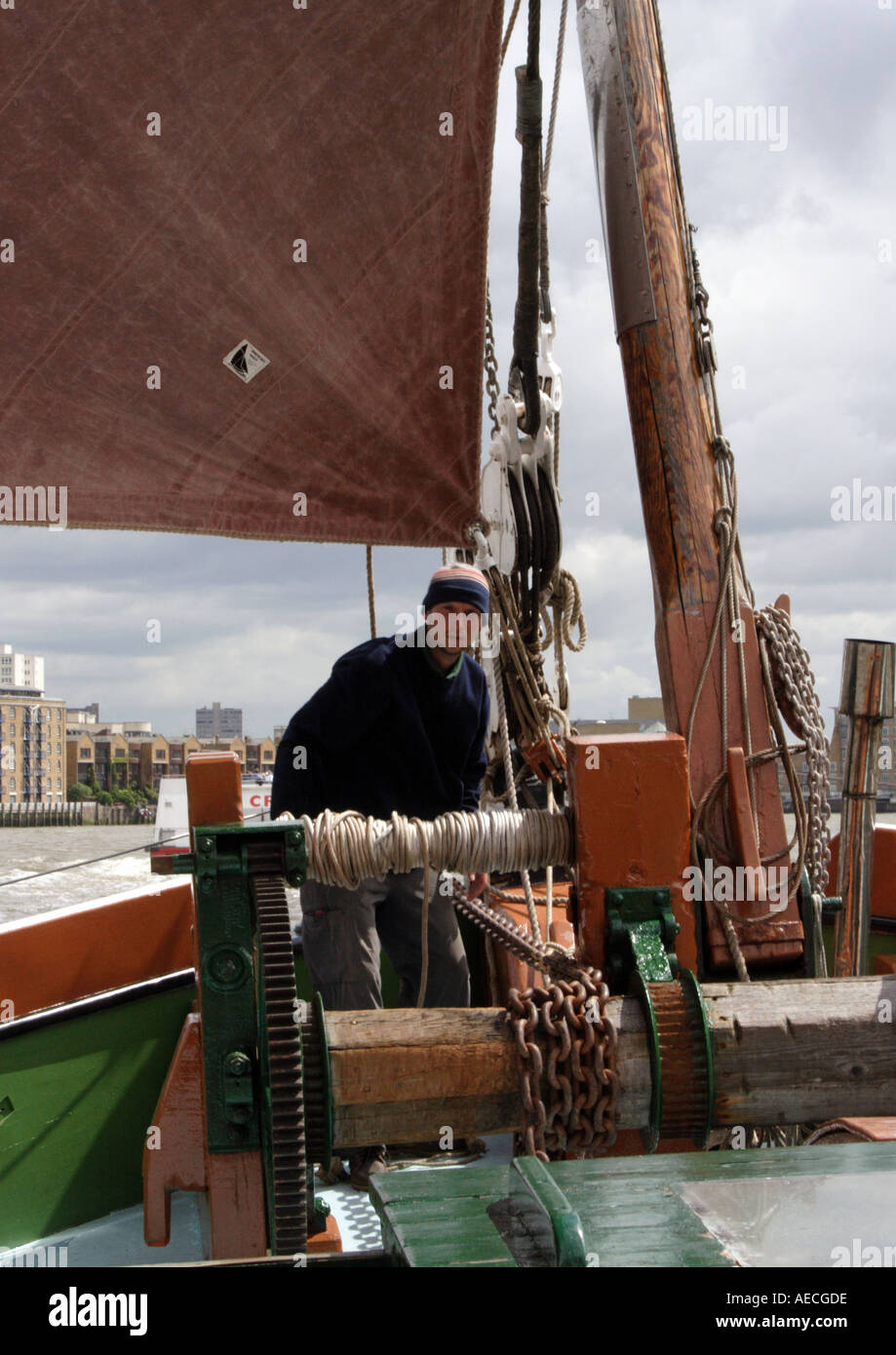 Close up of thames barge hi-res stock photography and images - Alamy