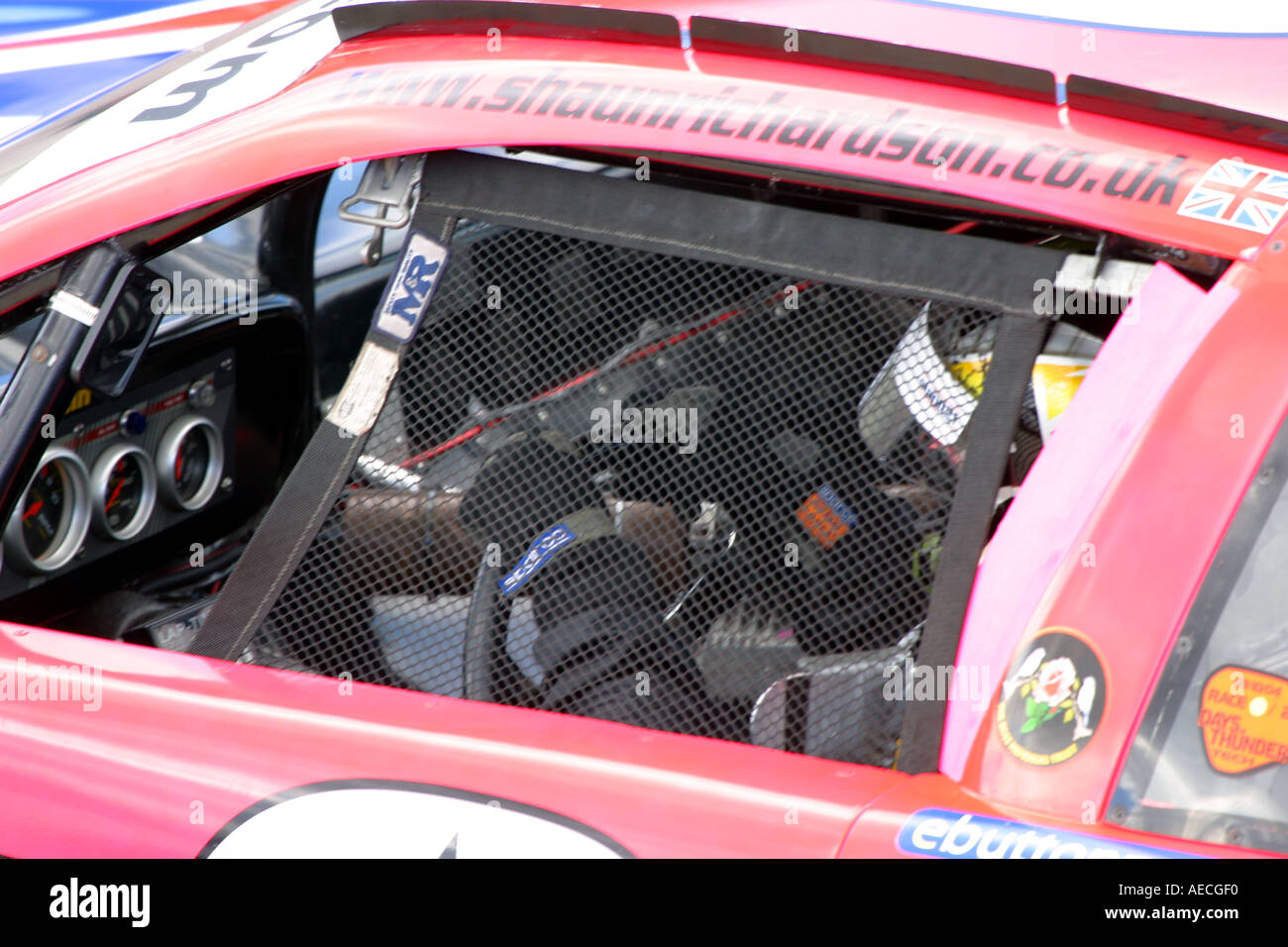 Race Car Interior With Driver