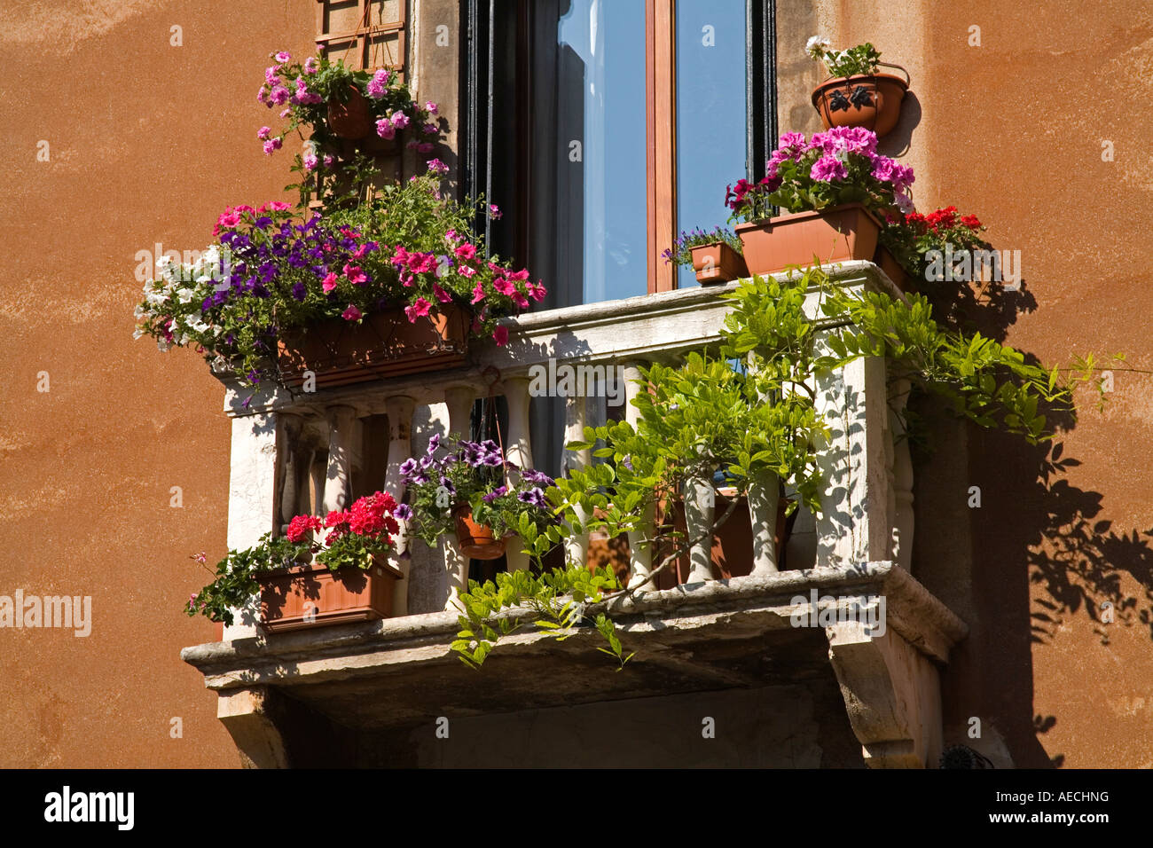 Balcony detail San Marco District Venice Italy Stock Photo - Alamy