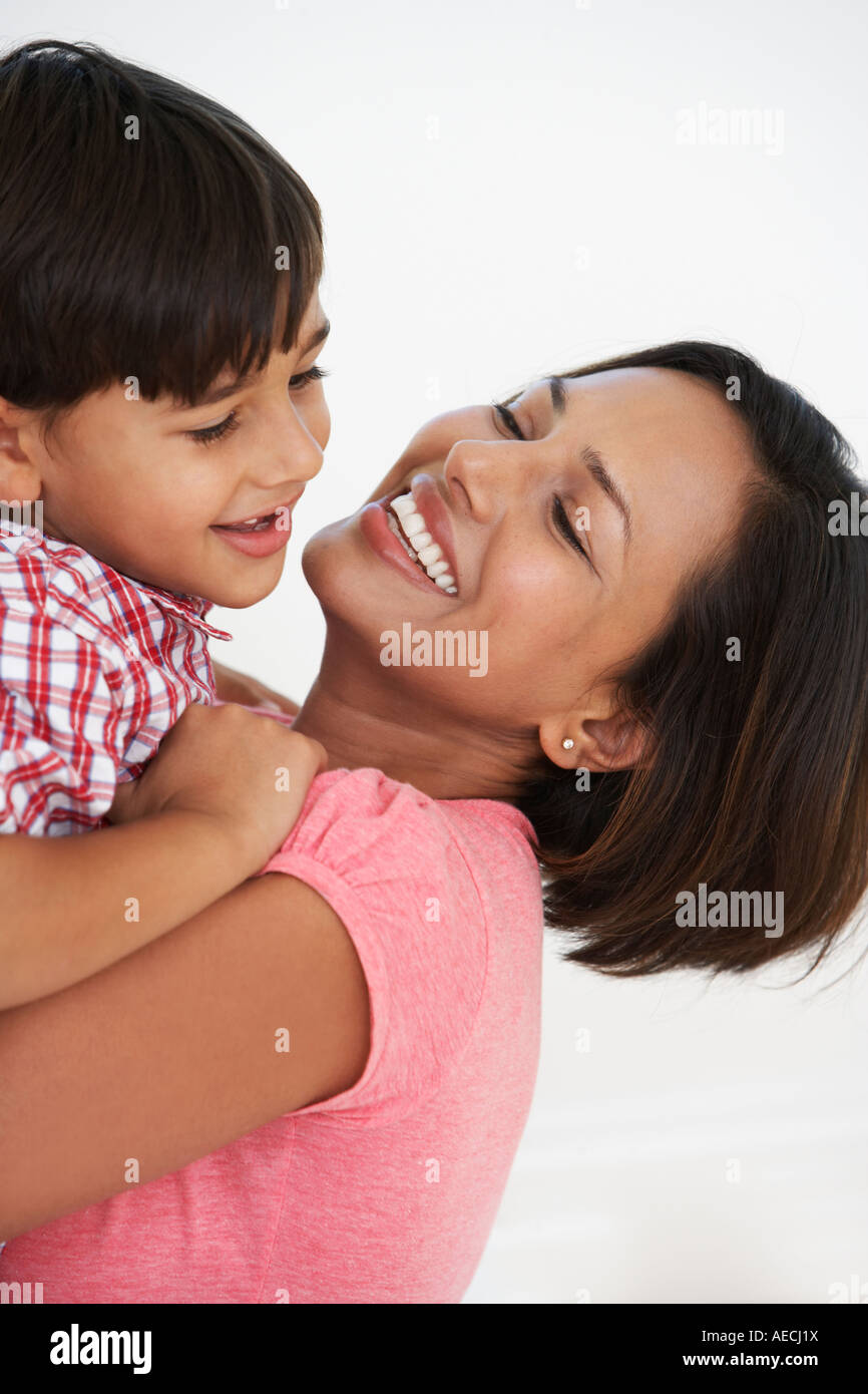Indian mother and son hugging Stock Photo - Alamy Indian mother and son hugging Stock Photo - Alamy