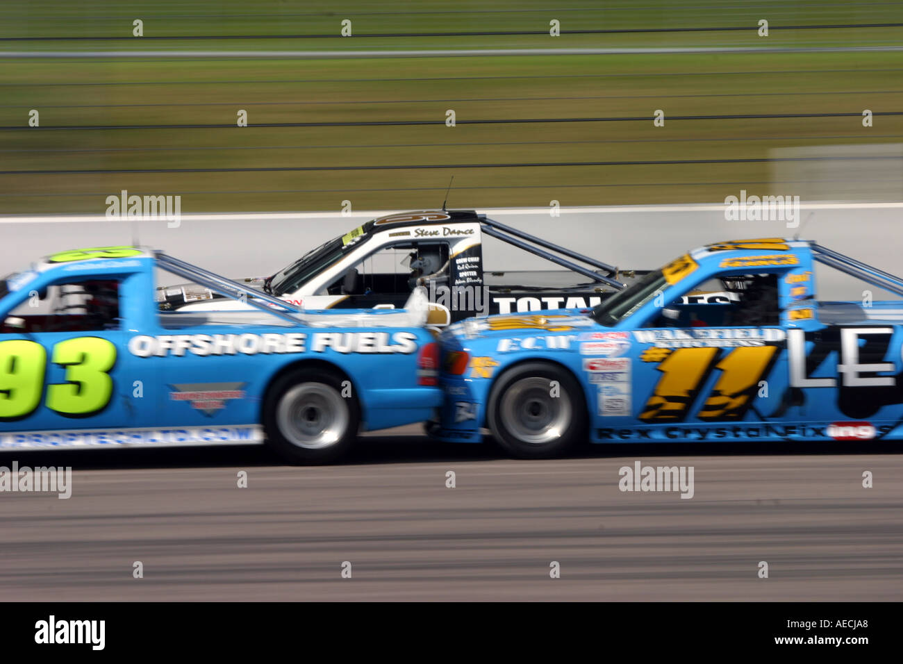 Racing pick up trucks Stock Photo - Alamy