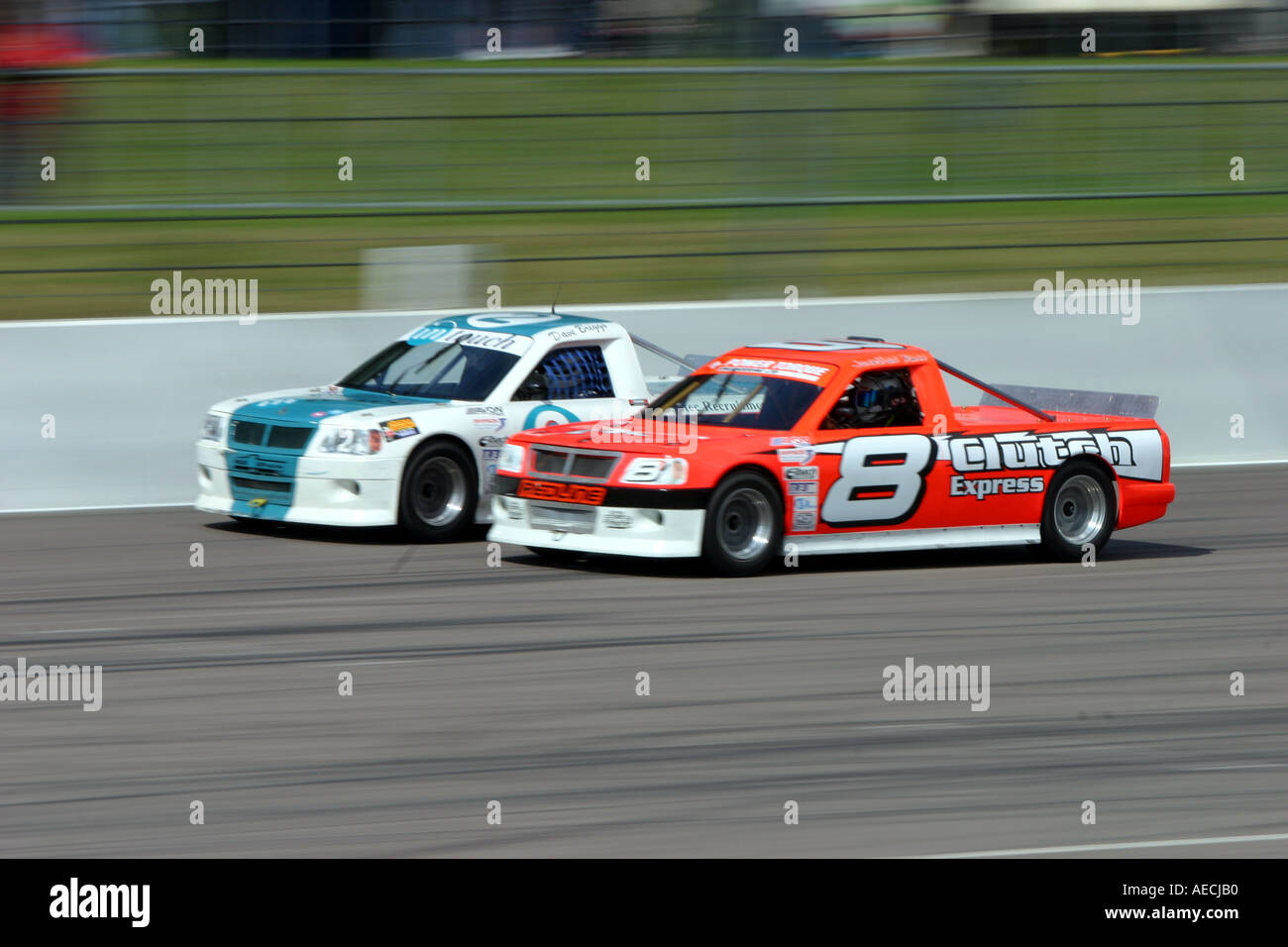 Racing pick up trucks Stock Photo - Alamy