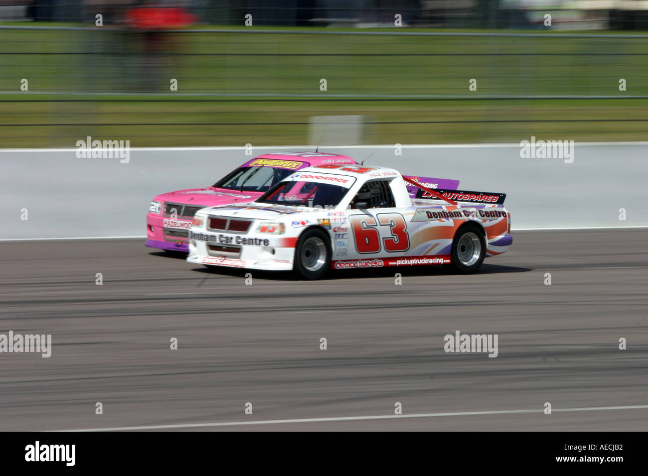 Racing pick up trucks Stock Photo - Alamy