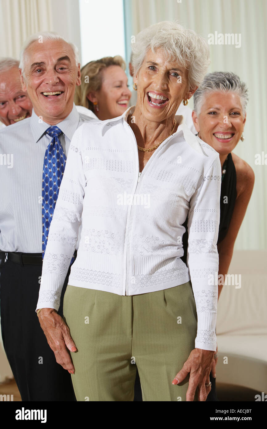 Group of seniors at party Stock Photo - Alamy