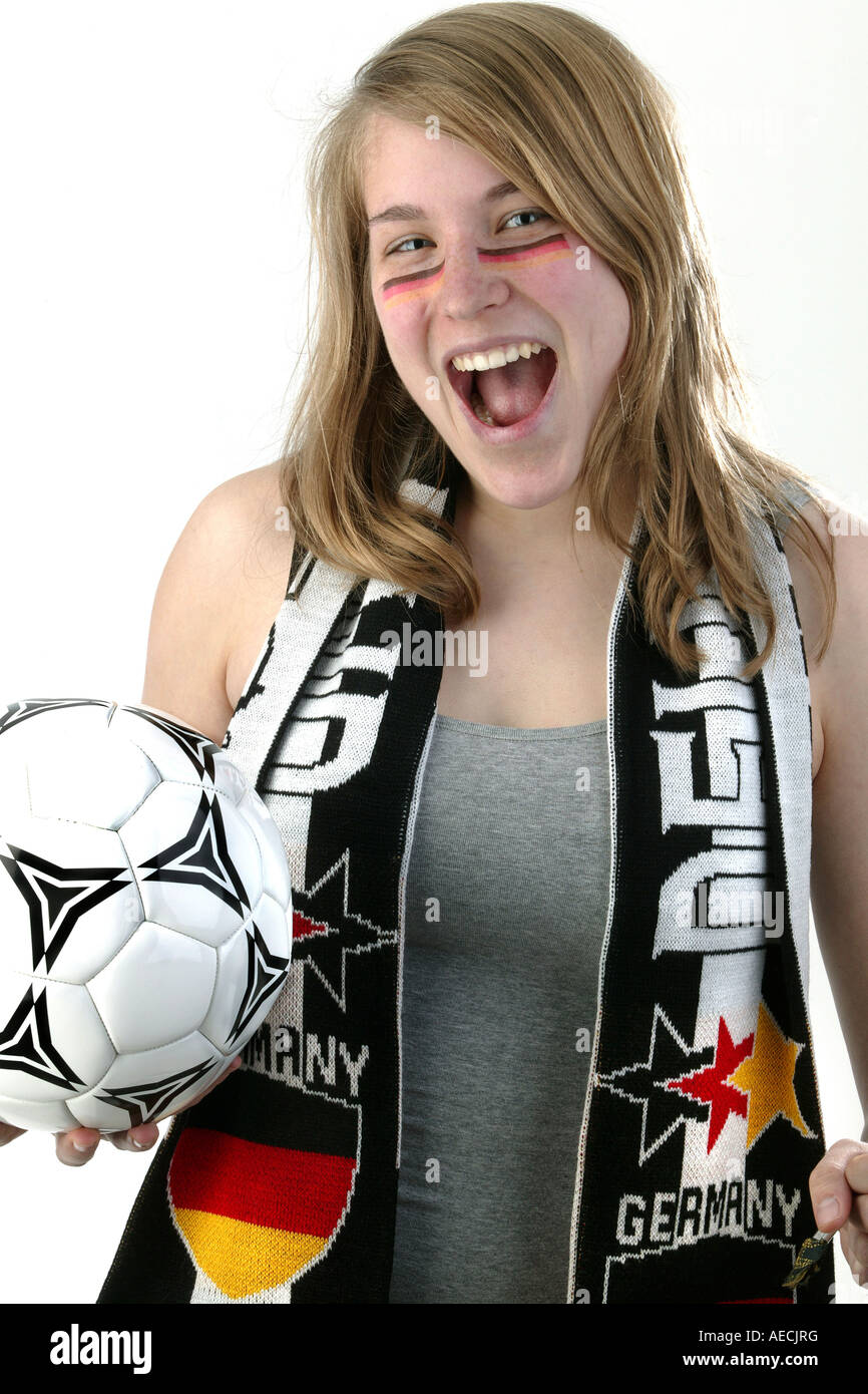 German female soccer player hi-res stock photography and images - Alamy
