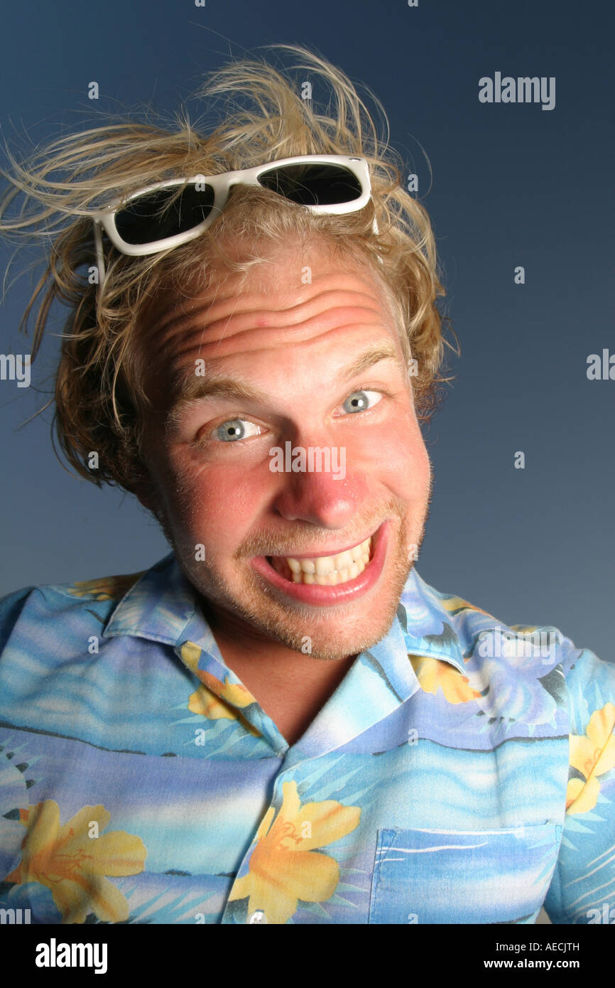 Man mad grinning hi-res stock photography and images - Alamy