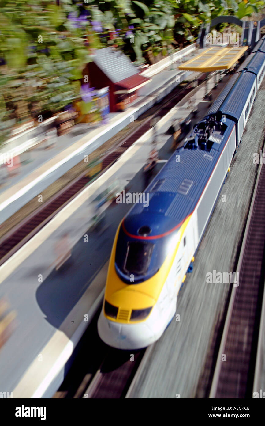 Model eurostar train in motion hi-res stock photography and images - Alamy