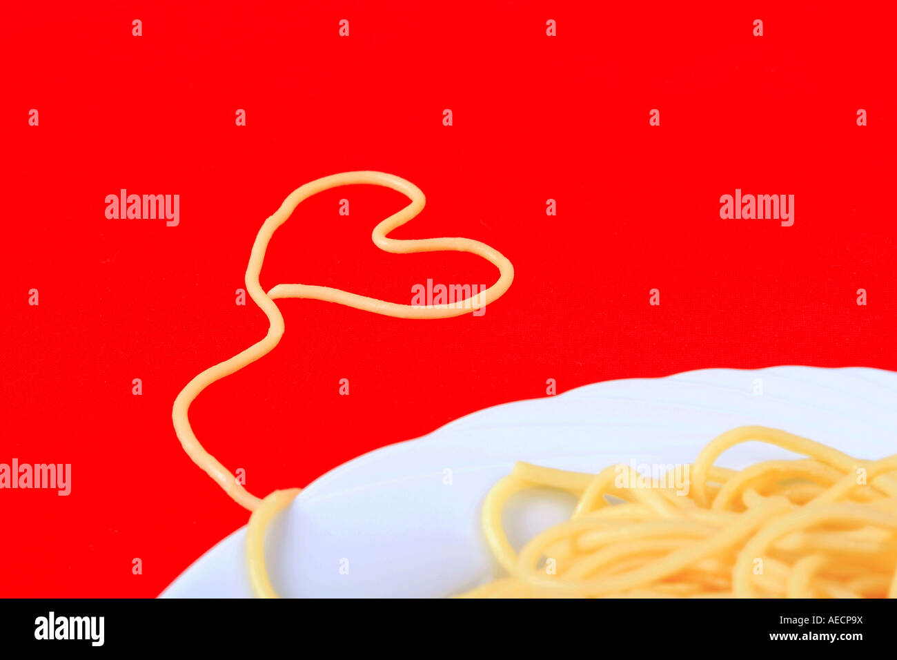 formed spaghetti heart Stock Photo - Alamy