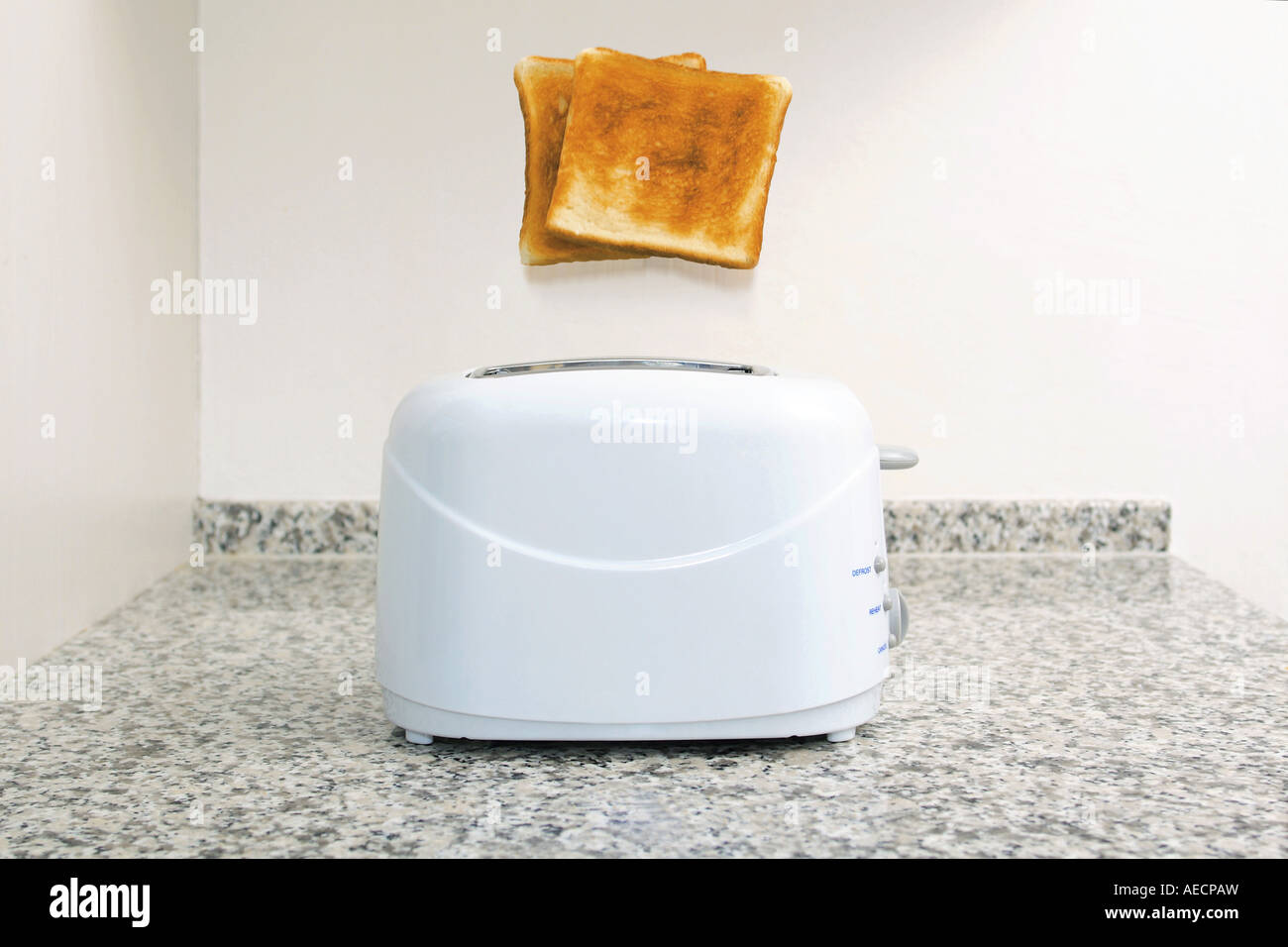 toast is bouncing out of a toaster Stock Photo - Alamy