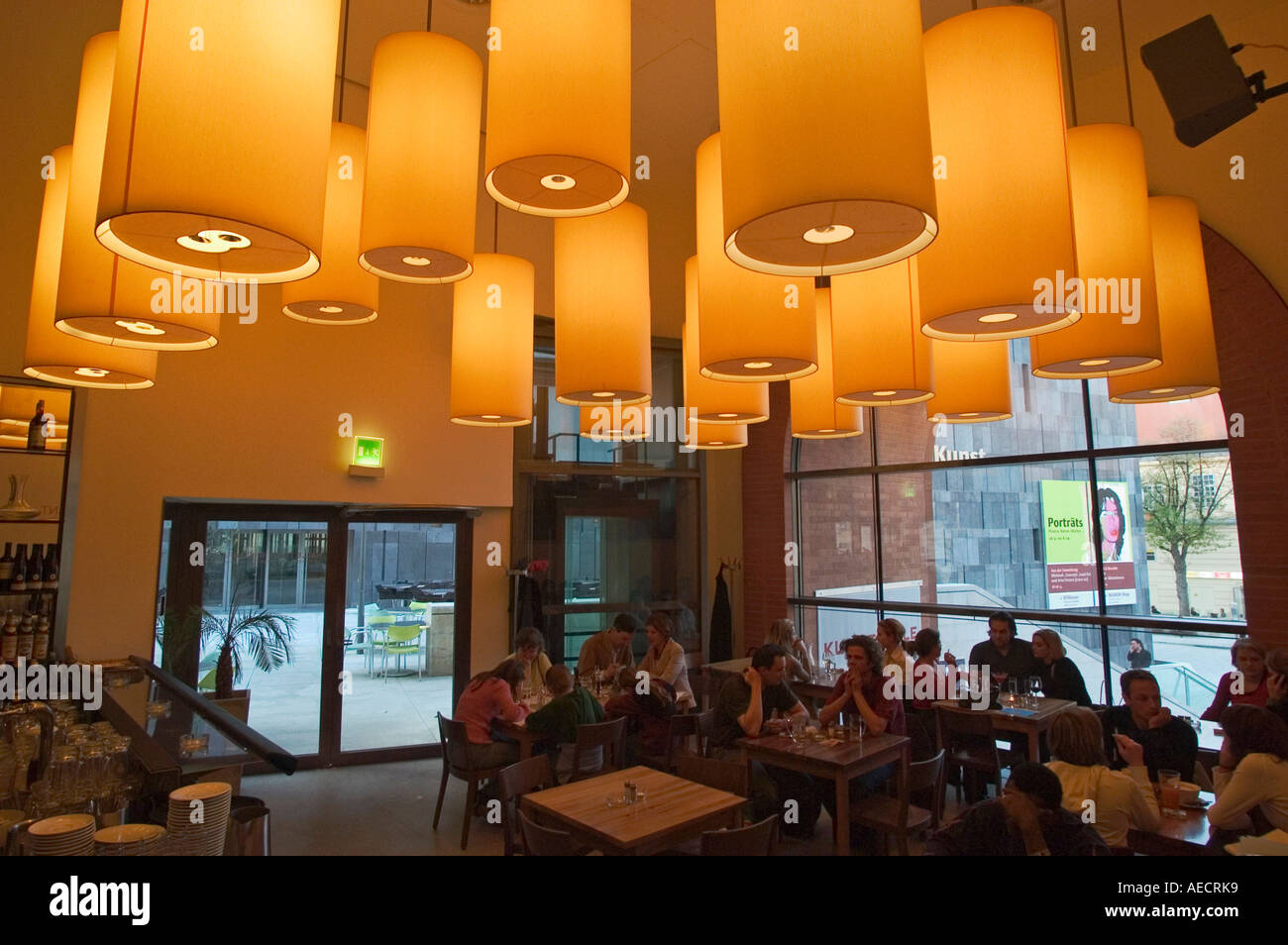 MQ, museums quarter Vienna, cafe Halle Stock Photo - Alamy