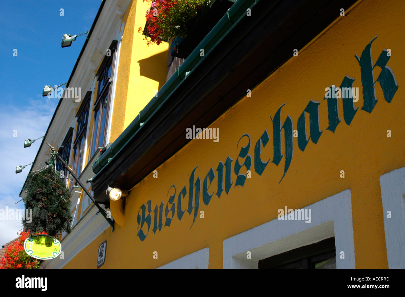 Typical wine local Heuriger Wolf in Vienna Stock Photo - Alamy