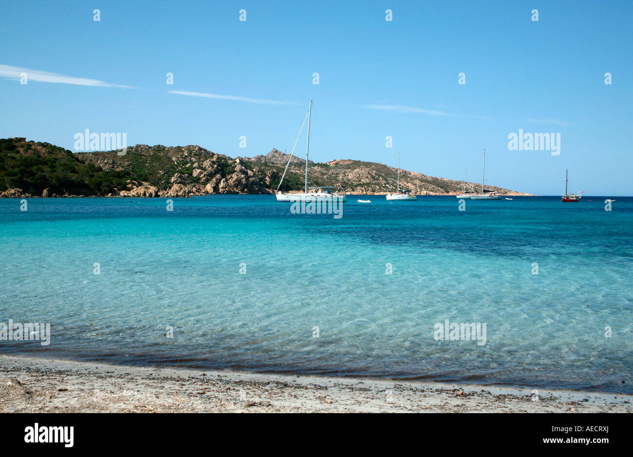 Bay at Cala Portese, La Maddalena, Sardinia, Italy Stock Photo - Alamy