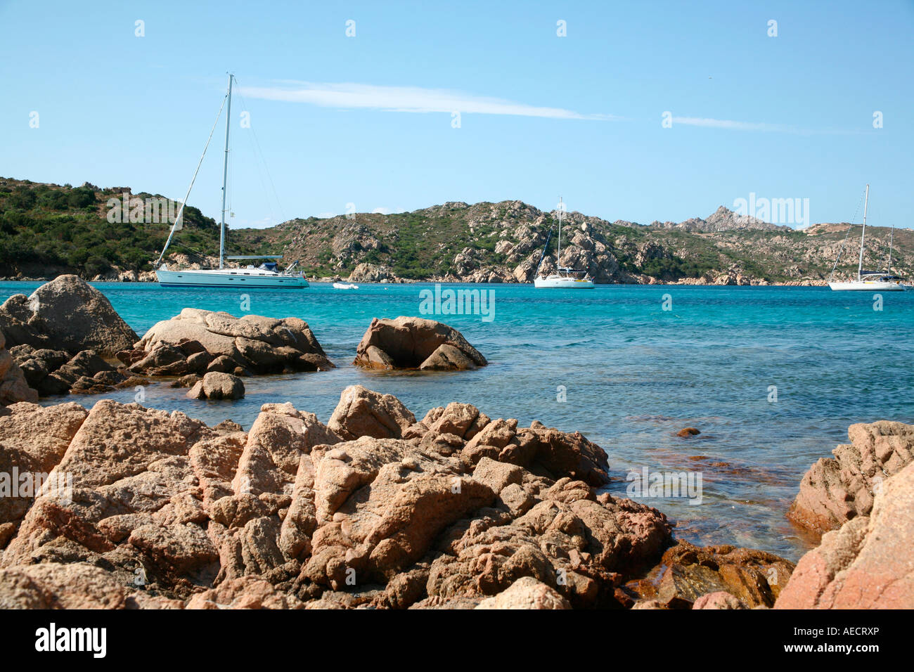 Bay at Cala Portese, La Maddalena, Sardinia, Italy Stock Photo - Alamy