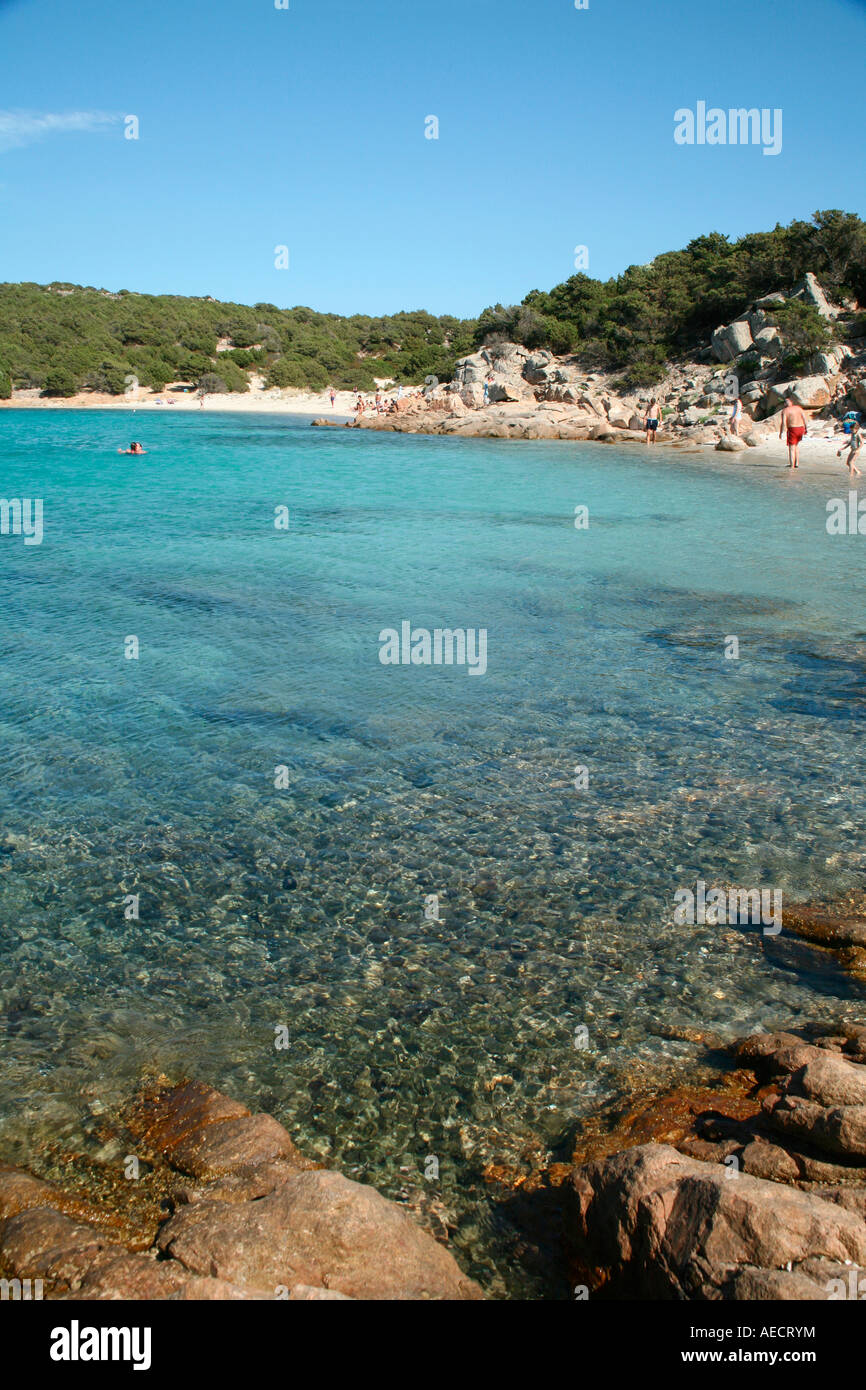 The beach at Cala Portese, La Maddalena, Sardinia, Italy Stock Photo ...