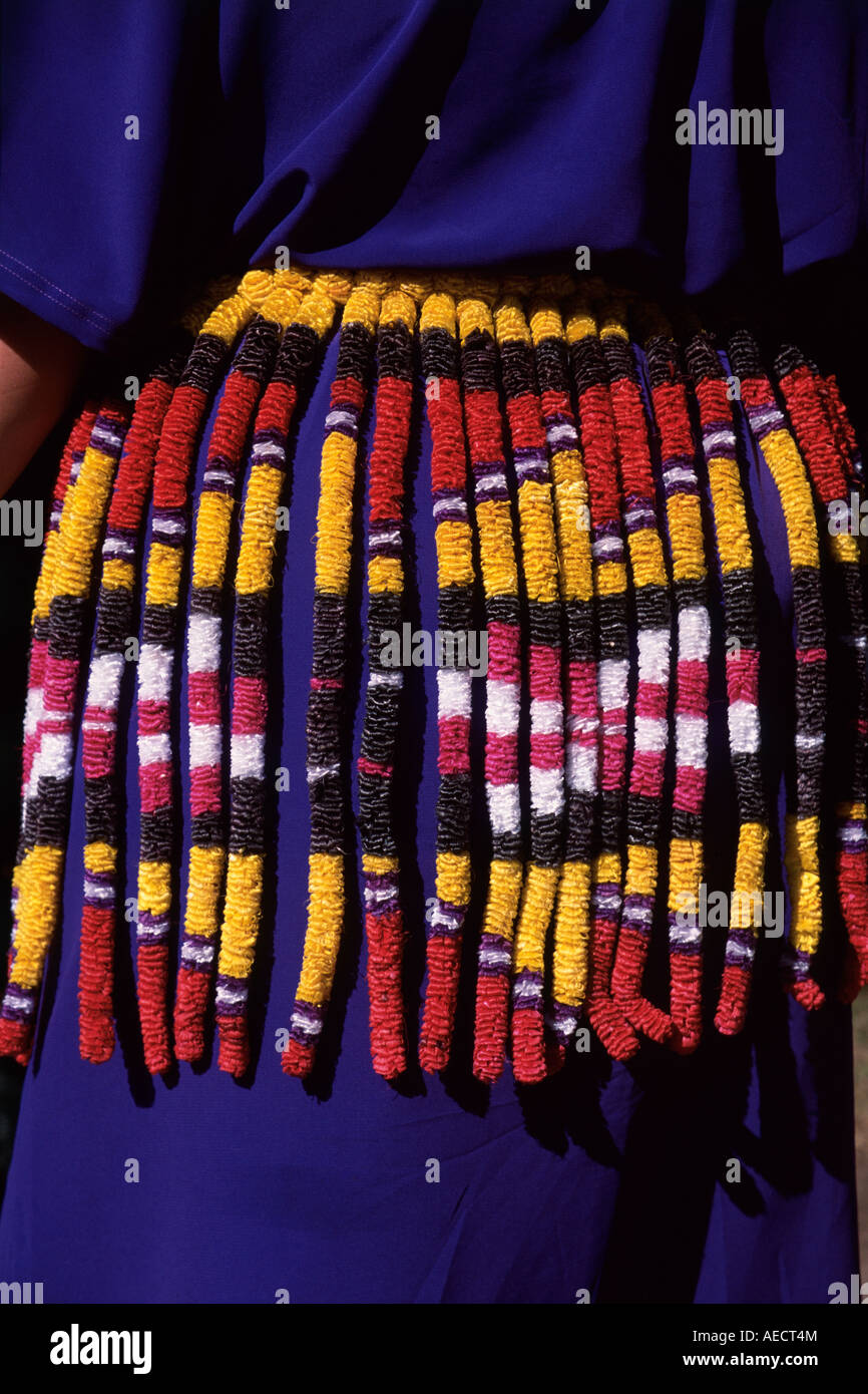 Tonga, Traditional Costume Detail, Beads Stock Photo - Alamy