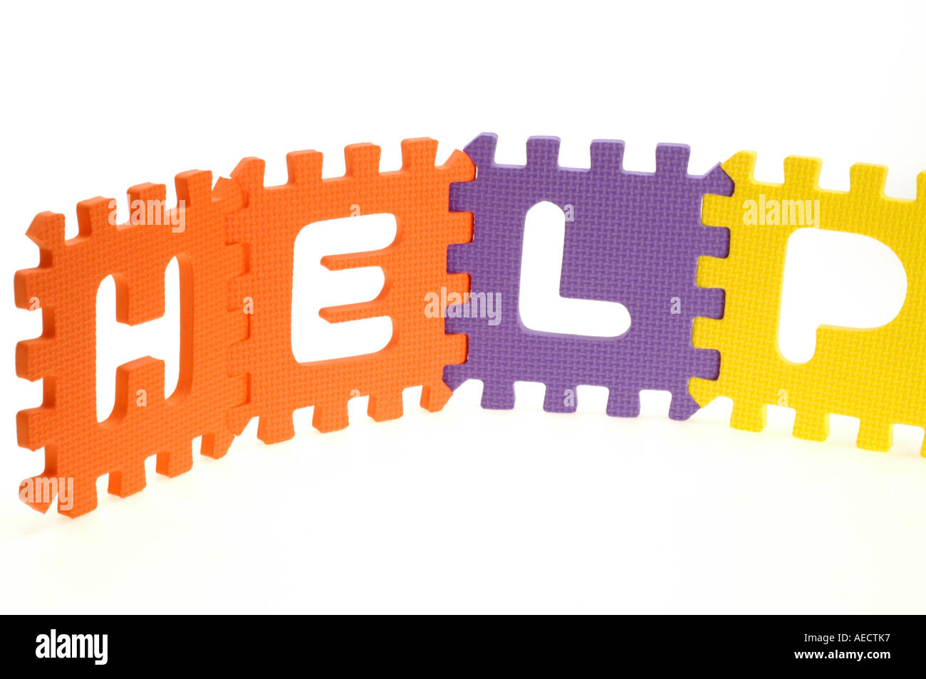 colourful letters, help Stock Photo - Alamy