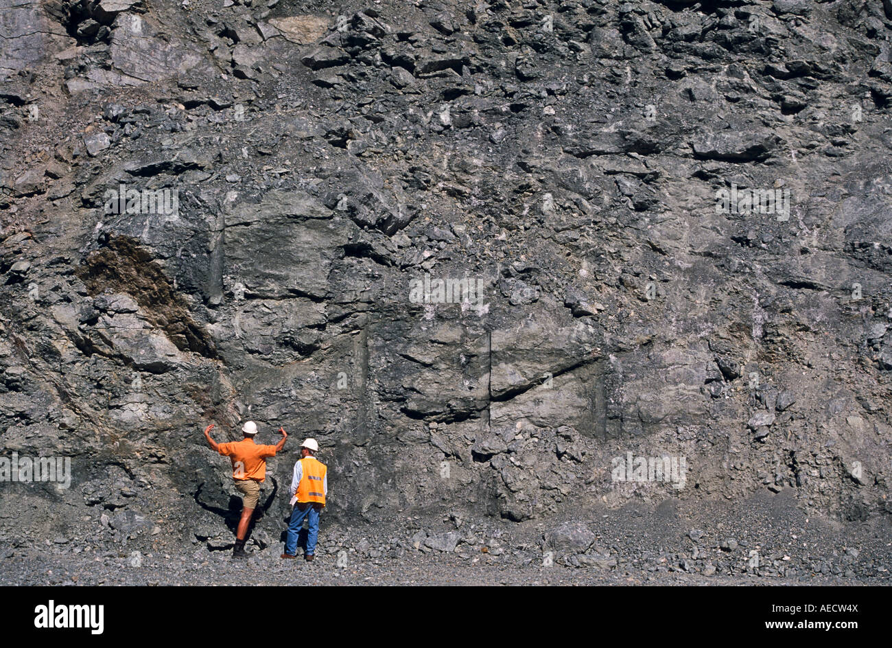 Ore sampling, mining, Australia Stock Photo - Alamy