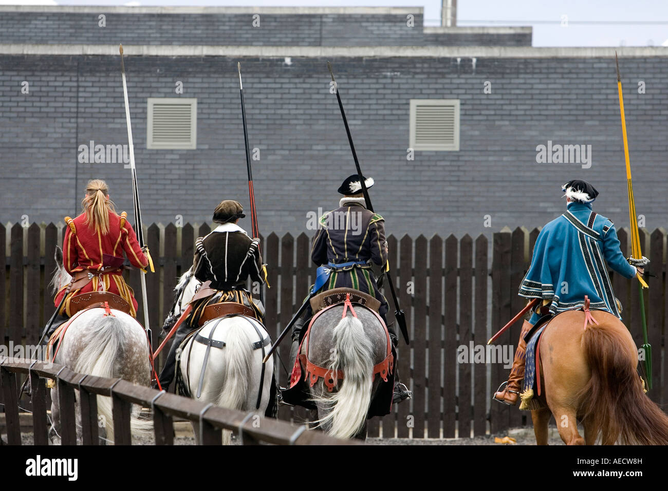 Medieval knight trooper action cavalryman hi-res stock photography and ...