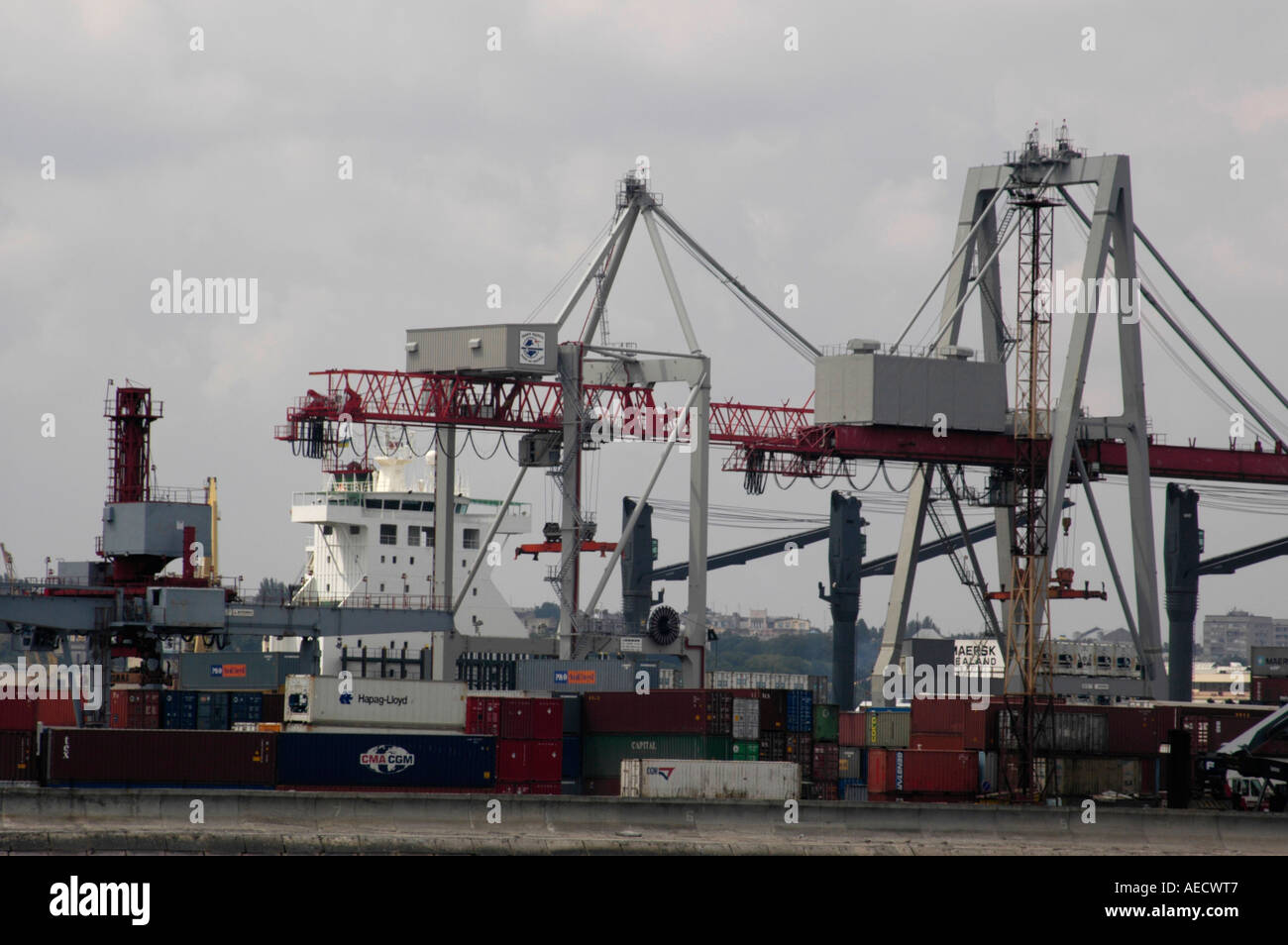 Odessa, harbour, cargo terminal, container Stock Photo - Alamy