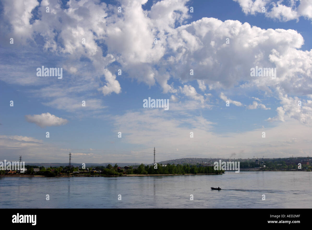 The Angara River at Irkutsk, Siberia, Russia Stock Photo - Alamy