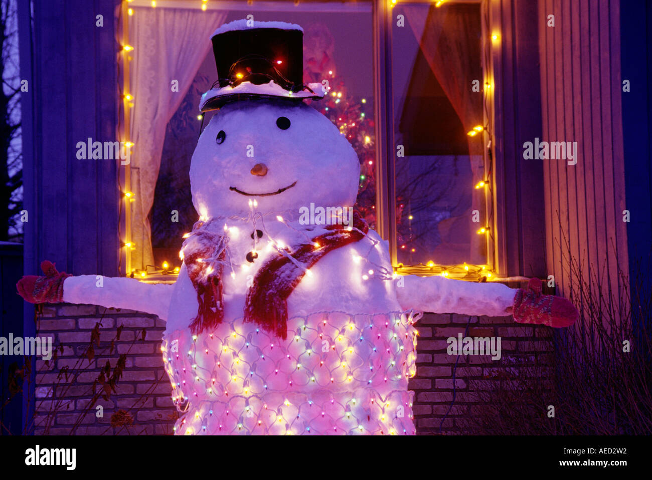 snowman at Christmas Stock Photo - Alamy