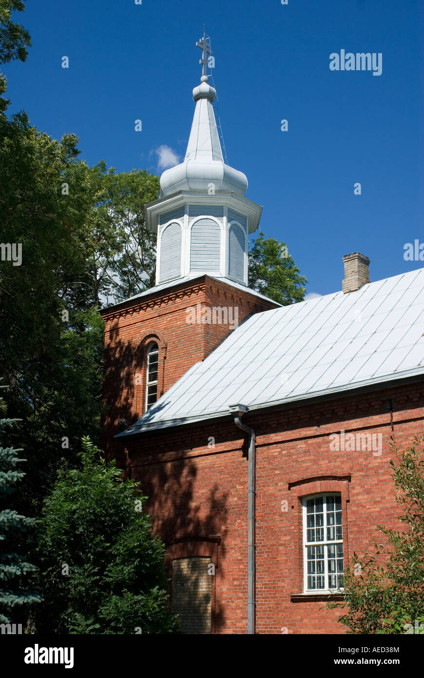 Church of Russian Old Believers in Varnja village near Lake of Peipsi ...