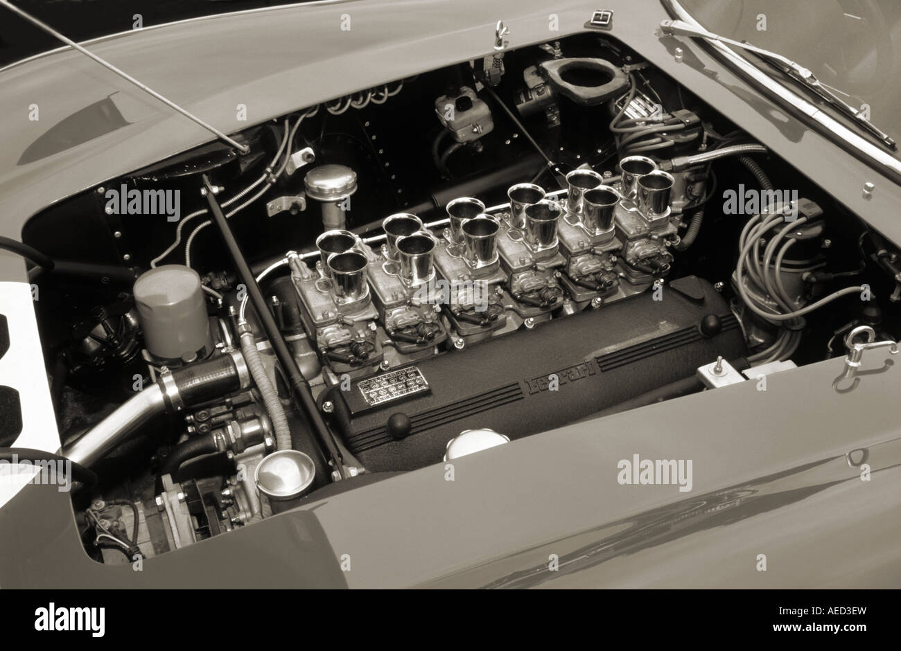 Ferrari 250GTO Berlinetta. Introduced 1962. Engine engines bay bays ...
